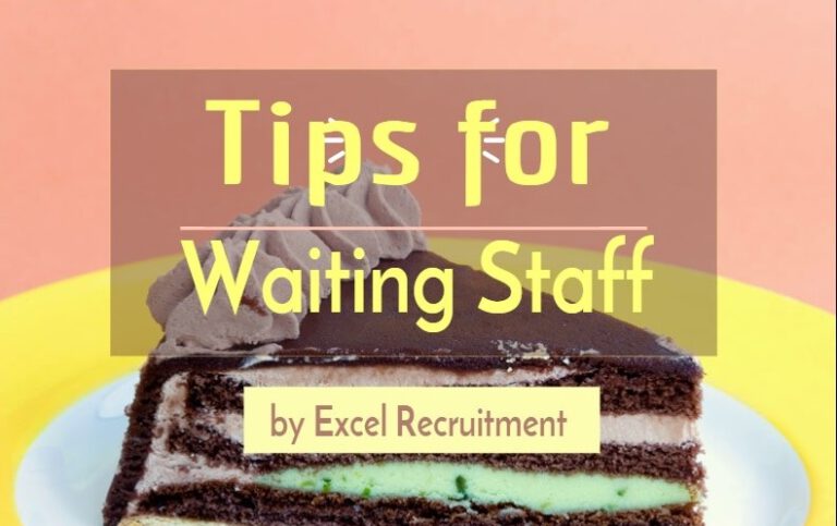 Tips for waiting staff